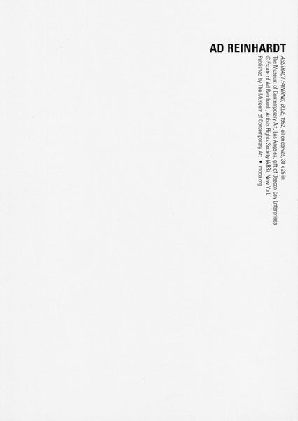 Ad Reinhardt: Notecard (Abstract Painting, Blue) – MOCA Store